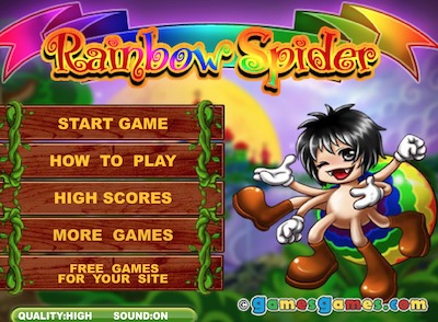 Rainbow Spider - Cool Math Games 4 Kids
