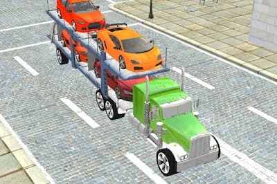 Car Carrier Trailer - Cool Math Games 4 Kids