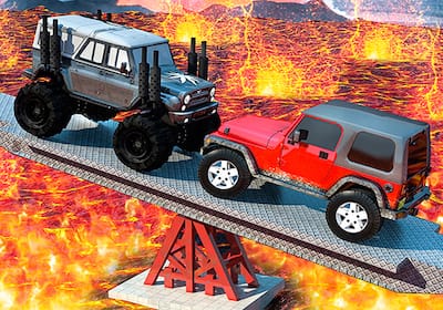 Seasaw Ramp Car Balance Driving Challenge - Cool Math Games 4 Kids